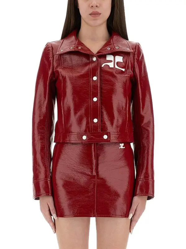 COURREGES Vinyl Jacket - Red