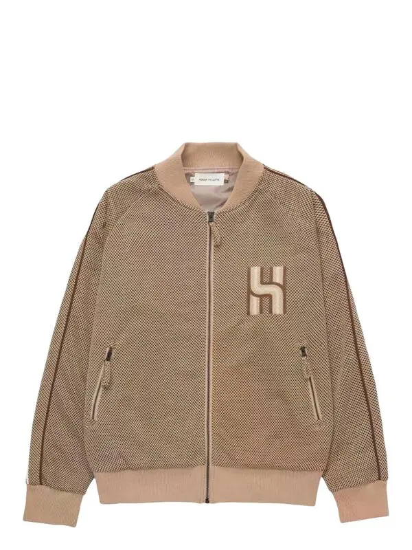 HONOR THE GIFT Novelty Piqué-knit Track Jacket - Brown