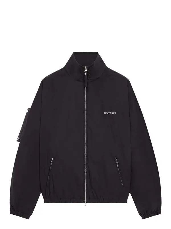COURREGES Embroidered Bomber Jacket - Black