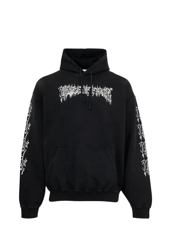 Vetements Cof Logo Oversized Hoodie - Black