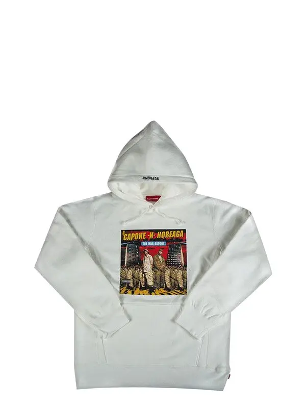 Supreme The War Report Hooded Sweatshirt - White