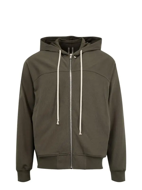 Rick Owens Zip-up 'bosco' Hoodie - Green