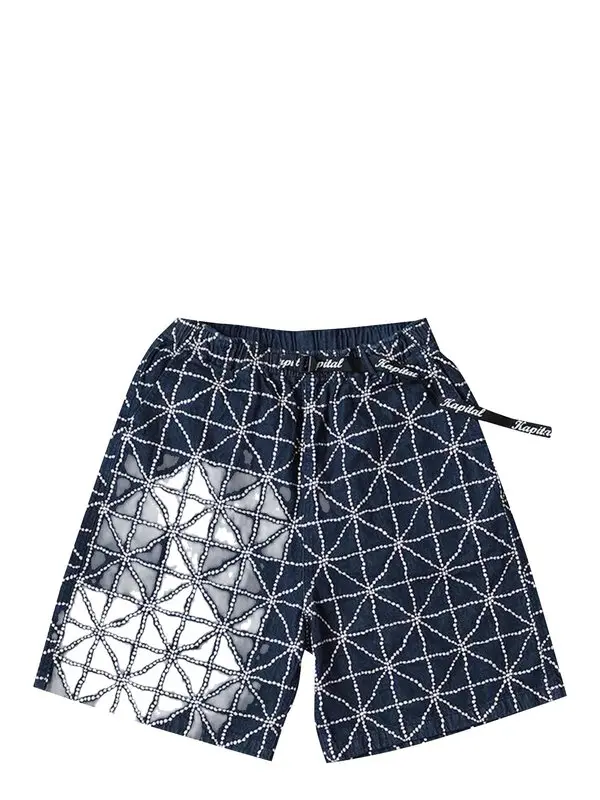 Kapital Denim Folk-dojo Easy Shorts - Blue