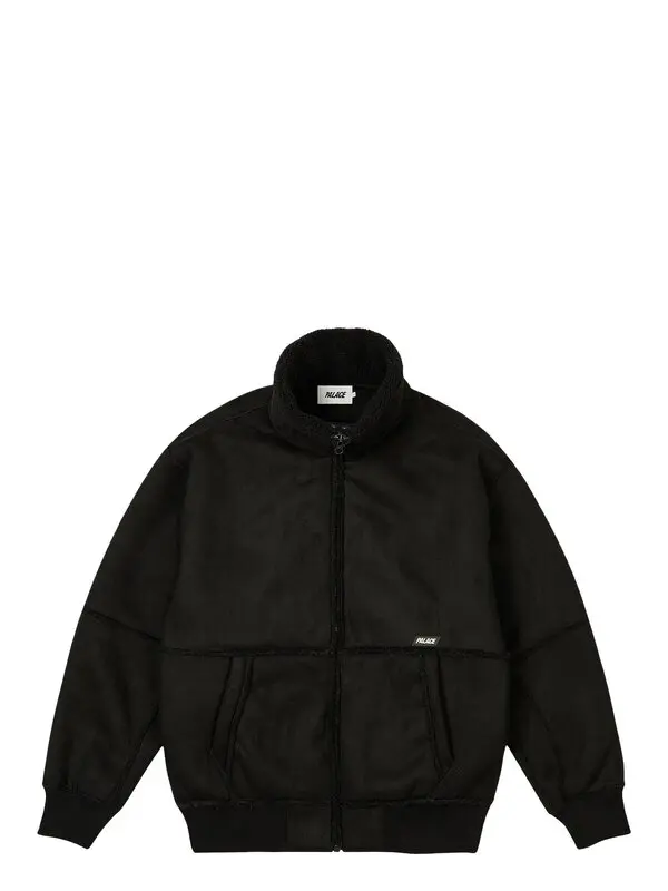 PALACE Sherpa Faux Suede Funnel - Black