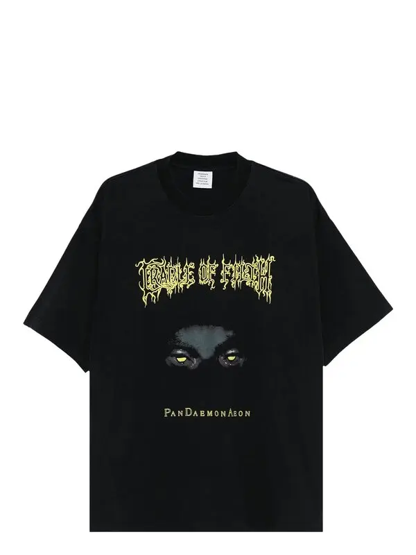 Vetements Graphic Oversized T-shirt - Black