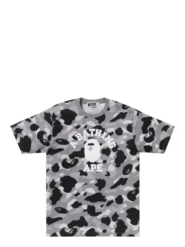 A BATHING APE 1st Camo College Tee - Grey