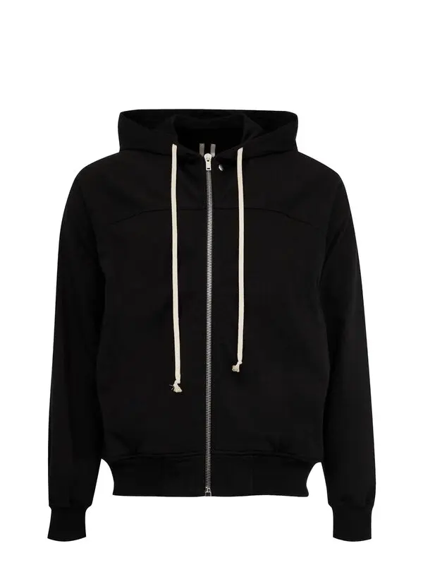 Rick Owens Zip-up Hoodie - Black
