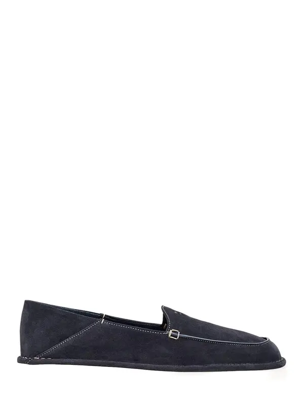 Prada Suede Loafers - Navy