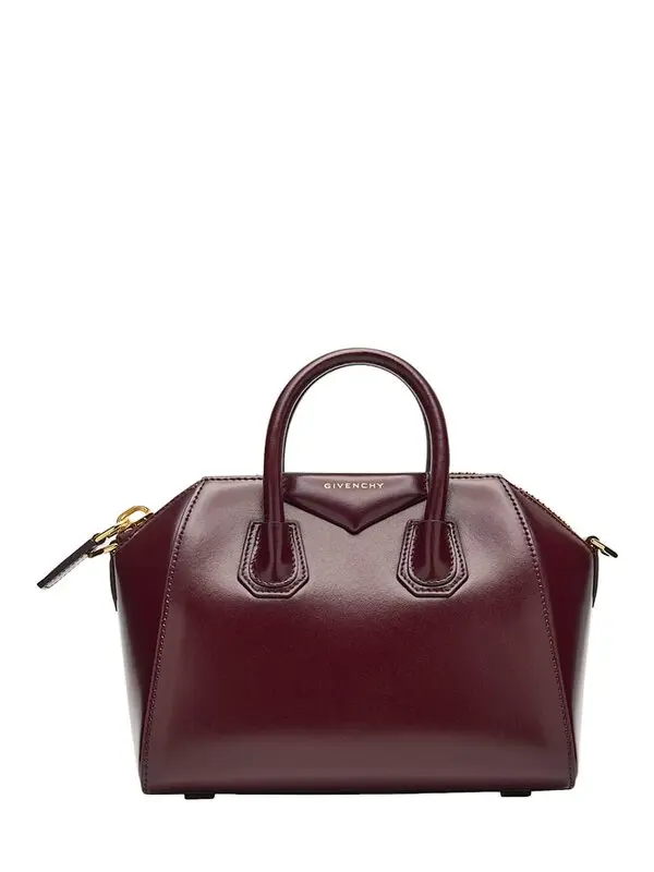 Givenchy Antigona Mini Top Handle Bag - Burgundy