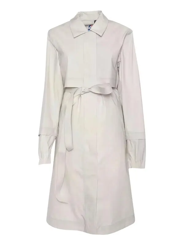 K-WAY Cotton-poplin Belted Trench Coat - Neutrals