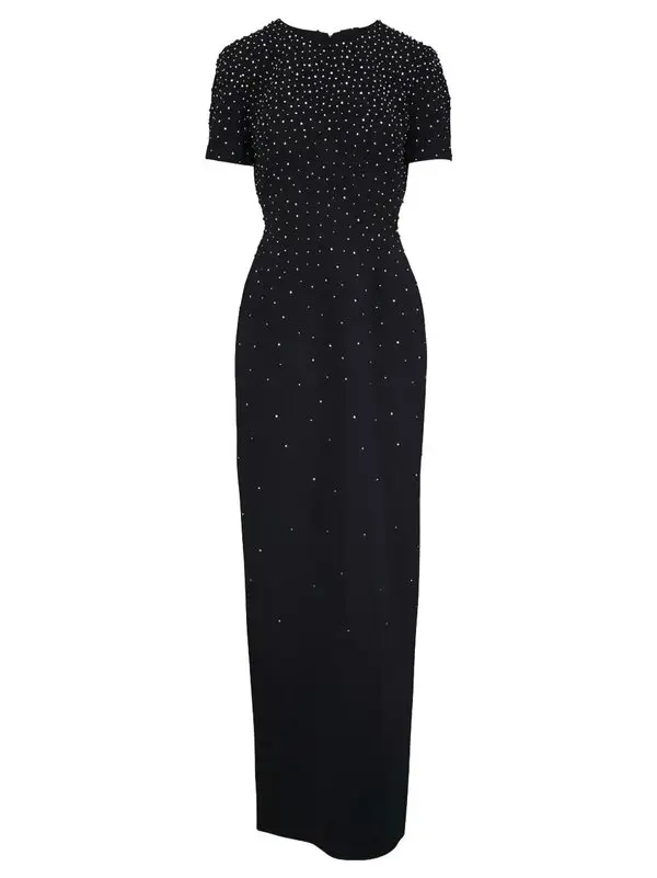 Carolina Herrera Crystal-embellished Maxi Dress - Black