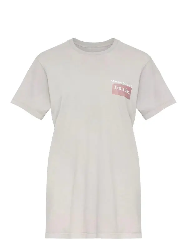 MAISON MARGIELA Slogan-print T-shirt - Neutrals