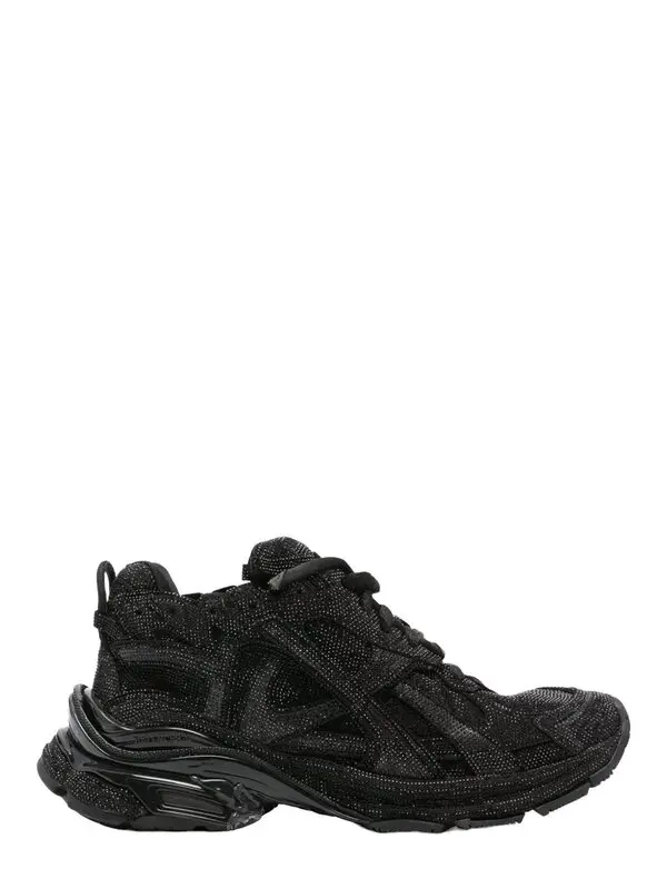 Balenciaga Strass Runner Sneakers - Black