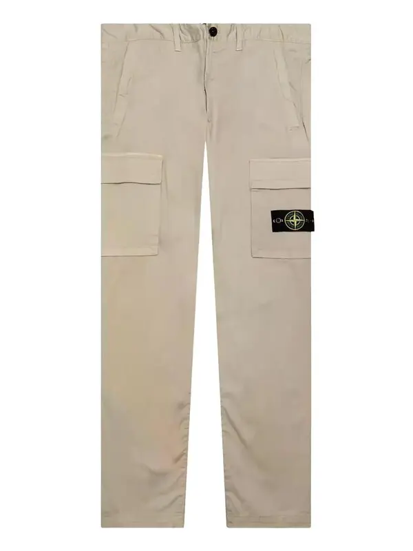 Stone Island Cargo-pocket Gabardine Trousers - Neutrals