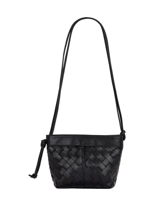 Bottega Veneta Flip Flap Pouch - Black & Gold