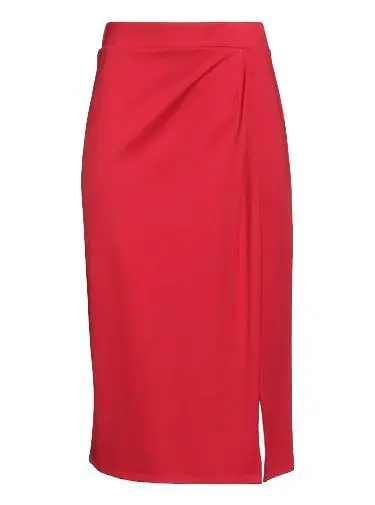 CARACTÈRE Midi Pencil Skirt - Red