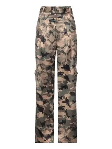 GAËLLE PARIS Military Polyester Pants - Green