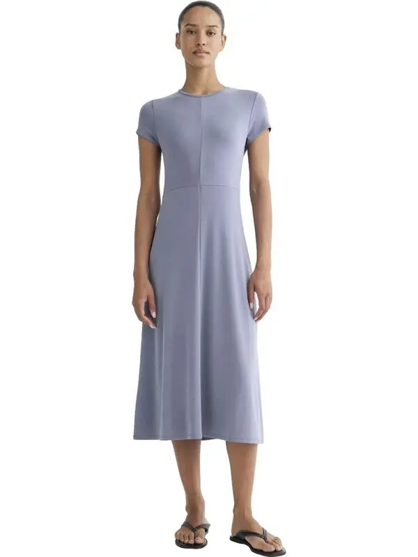 Everlane Midi Tee Dress - Blue Dusk