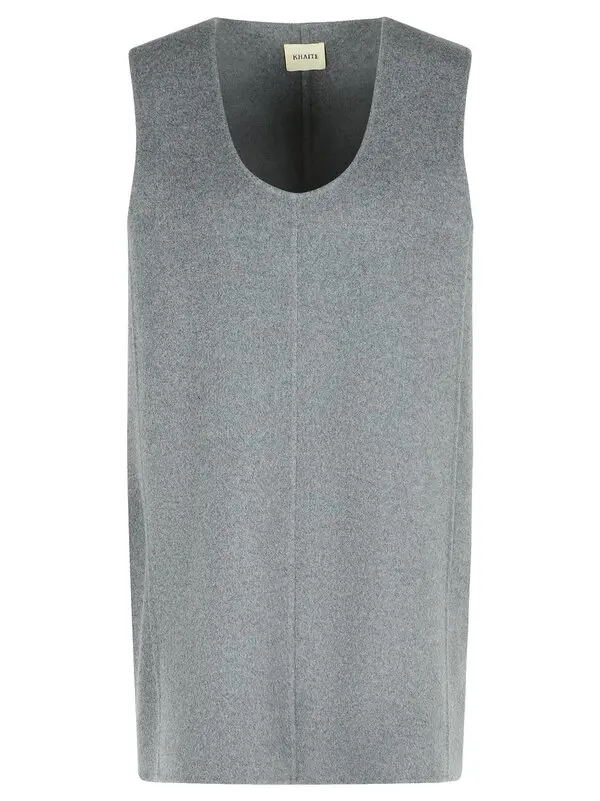 Khaite Nyona Wool Dress - Grey