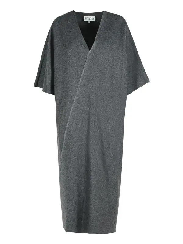 MAISON MARGIELA Virgin Wool Dress - Grey
