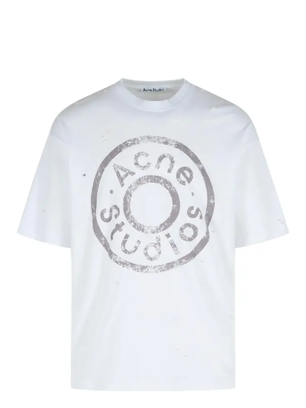 Acne Studios Cotton Blend T-shirt - White