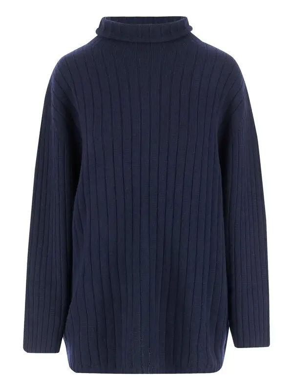 Aspesi Ribbed Wool Sweater - Blue