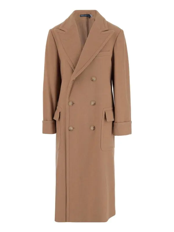 Polo Ralph Lauren Camel Hair Twill Coat - Beige