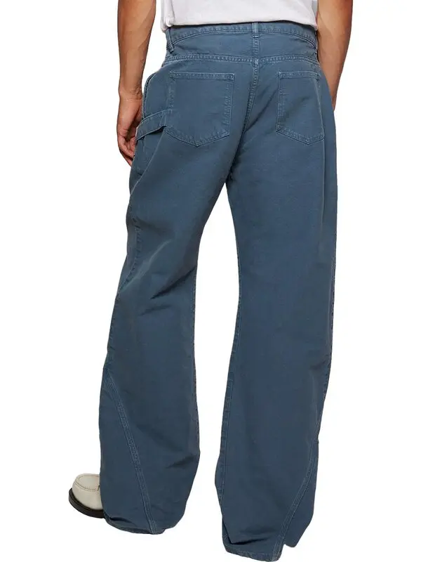 JW Anderson Twisted Workwear Trousers - Blue