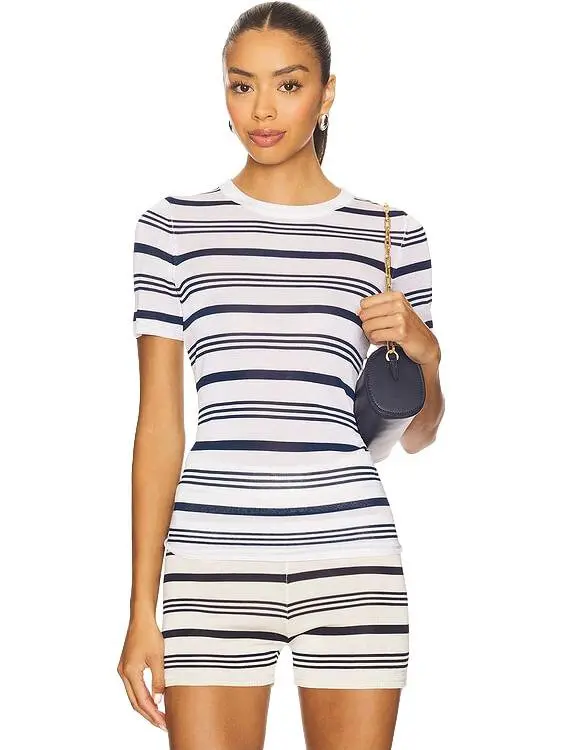 AUTEUR Vera Top - White & Sky Captain