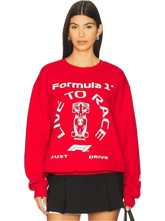 Junk Food F1 Car Sweatshirt - Washed Red