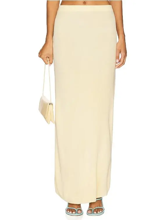 LOVERS AND FRIENDS Elsy Maxi Skirt - Pale Yellow