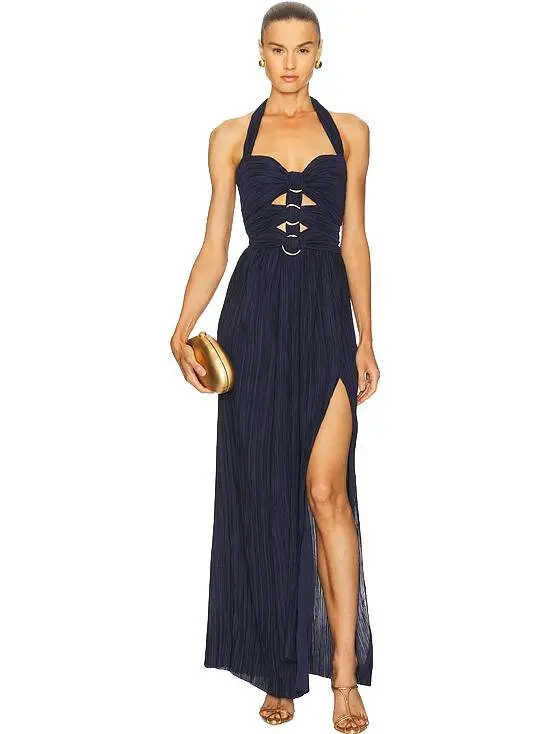Cult Gaia Nailah Gown - Deep Lake