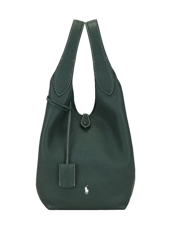 Polo Ralph Lauren Shiny Pebble Medium Tote - Ficus