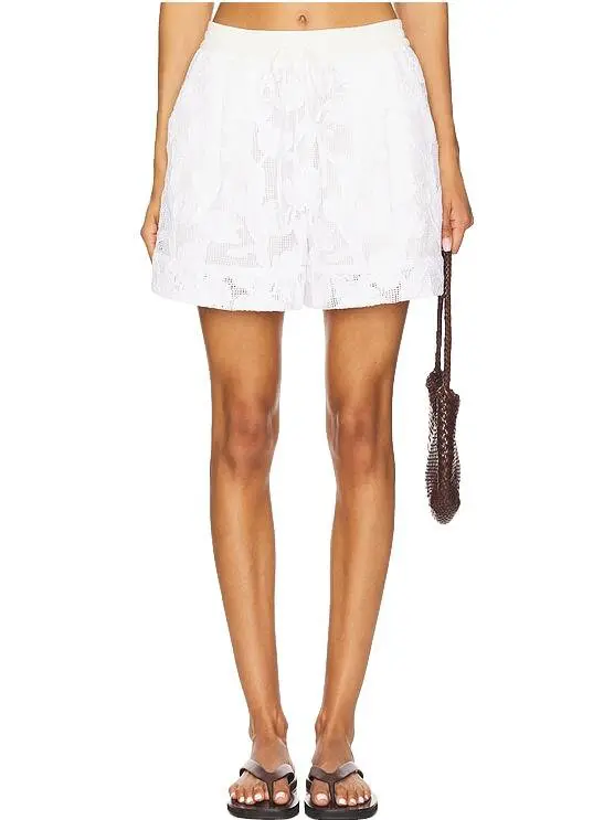 Essentiel Antwerp Hazer Lace Shorts - White
