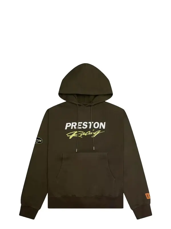 Heron Preston Racing Skull-patch Hoodie - Green