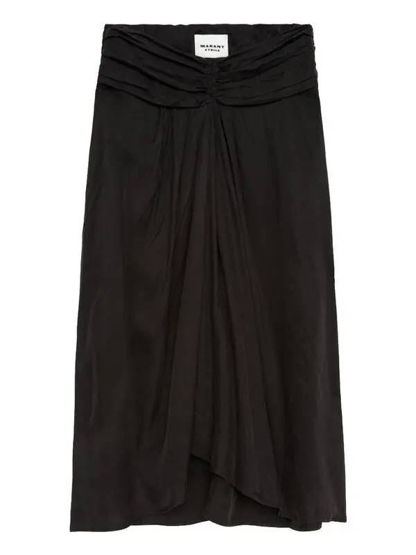 MARANT ETOILE Zoan Midi Skirt - Black