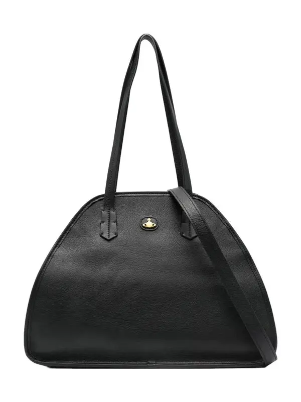 VIVIENNE WESTWOOD Leather Shoulder Bag - Black