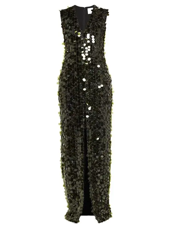ATELIER PRABAL GURUNG Ava Sequin Gown - Hunter