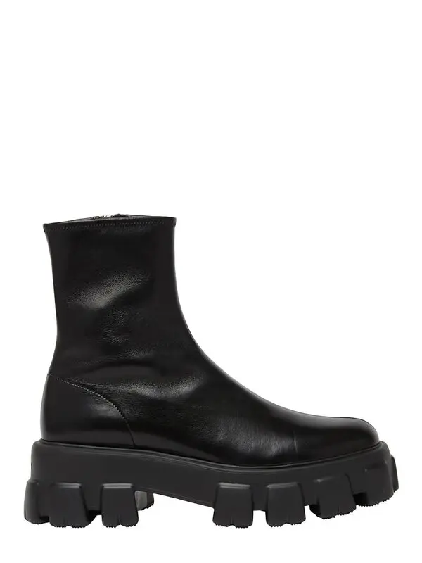 Prada 55mm Monolith Leather Chelsea Booties - Black