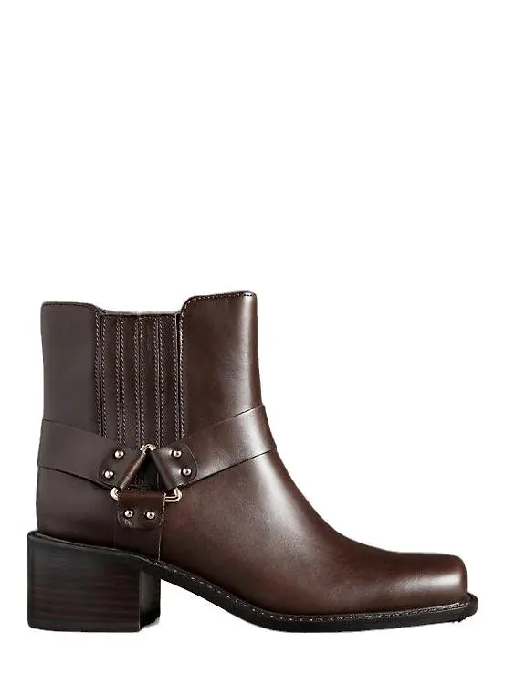 KELSI DAGGER BROOKLYN Gamma Biker Booties - Cacao