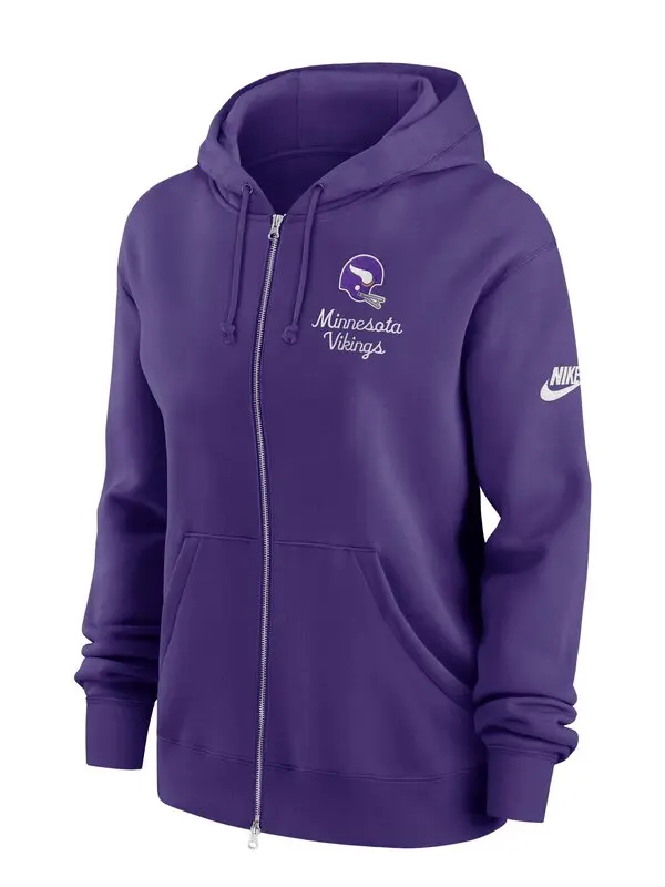 Nike Minnesota Vikings Phoenix Rewind Nfl Full-zip Hoodie - Purple