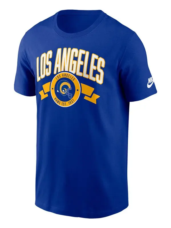Nike Los Angeles Rams Rewind Front And Back Hit Essential Nfl T-shirt - Blue