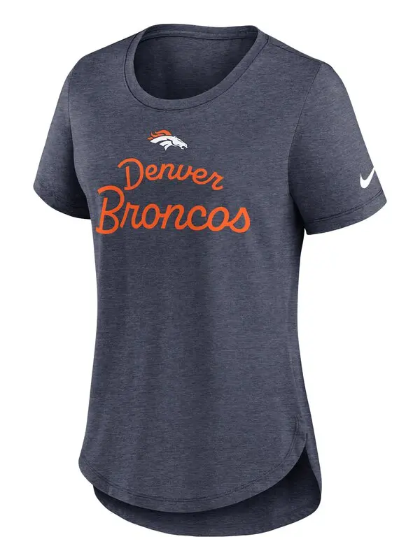 Nike Denver Broncos Script Nfl T-shirt - Blue