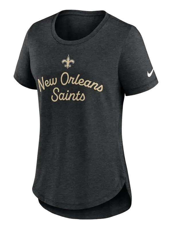 Nike New Orleans Saints Script Nfl T-shirt - Black
