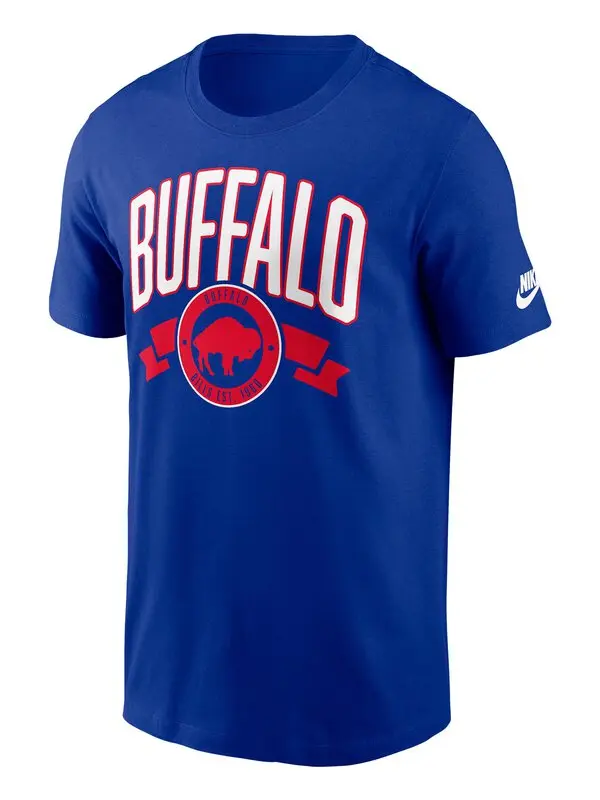 Nike Buffalo Bills Rewind Front And Back Hit Essential Nfl T-shirt - Blue