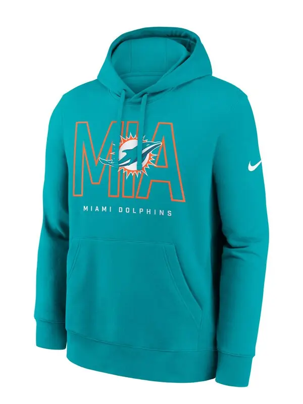 Nike Miami Dolphins Busted Play Club Nfl Pullover Hoodie - Green