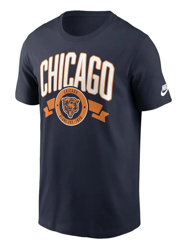 Nike Chicago Bears Rewind Front And Back Hit Essential Nfl T-shirt - Blue