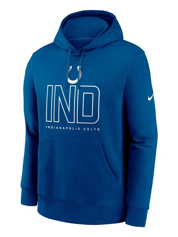 Nike Indianapolis Colts Busted Play Club Nfl Pullover Hoodie - Blue