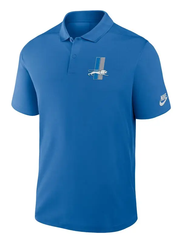 Nike Detroit Lions Rewind Victory Dri-fit Nfl Polo - Blue