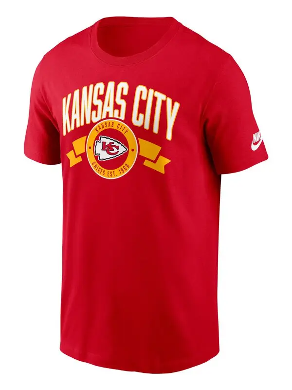 Nike Kansas City Chiefs Rewind Front And Back Hit Essential Nfl T-shirt - Red